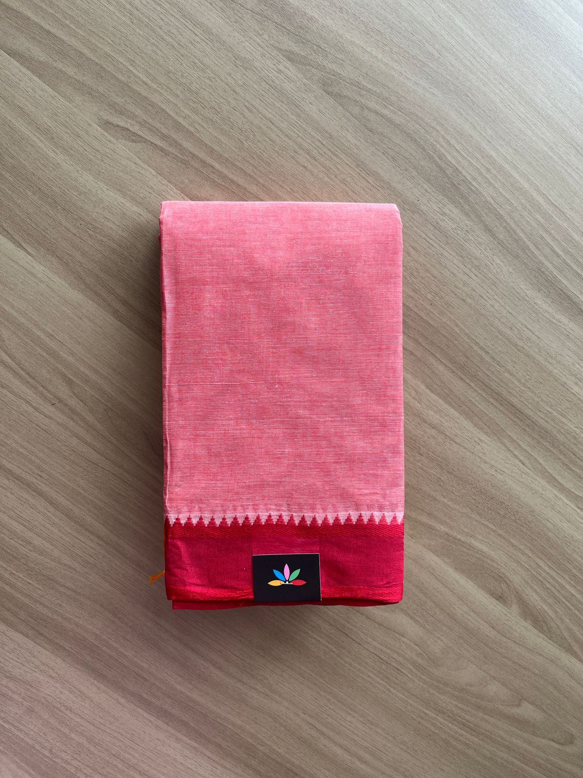 Contrast Border Plain Cotton Saree (Without blouse) -21706 – Fabk-in